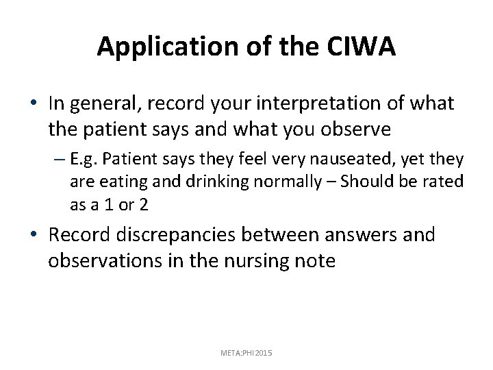 ED Management of Alcohol Use Disorders Education Rounds