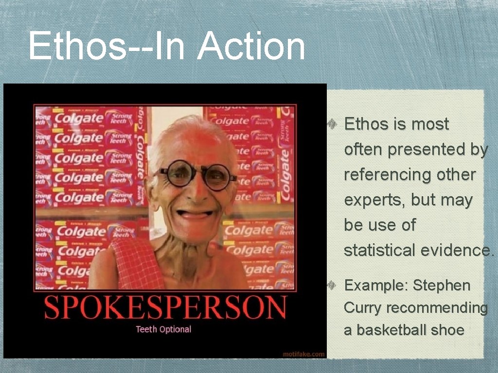 CLASSICAL ELEMENTS OF PERSUASION Ethos Pathos and Logos