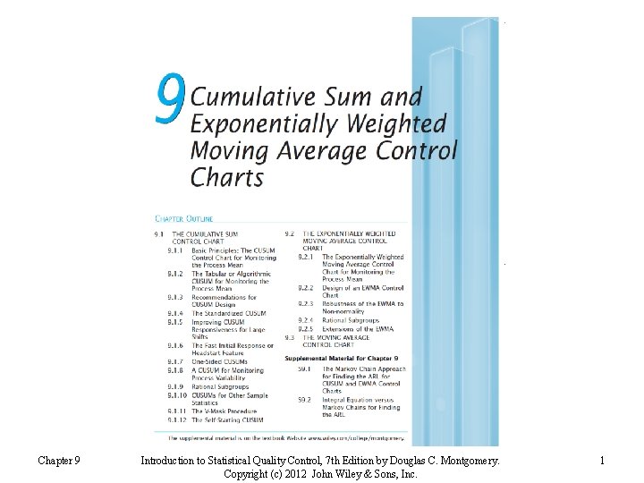Chapter 9 Introduction to Statistical Quality Control 7