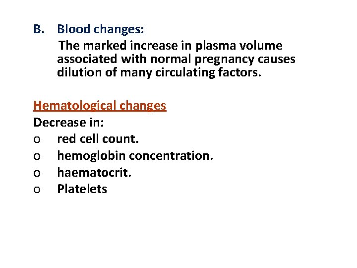 Physiological changes in pregnancy Dr Areefa Al Bahri