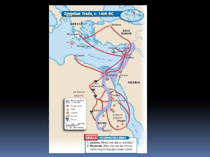 Geography and Ancient Egypt Section ONE EGYPTIAN CIVILIZATION