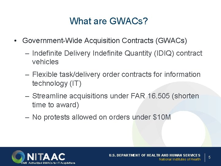 NITAAC Contract Training Small Business Acquisition Charles Hicks