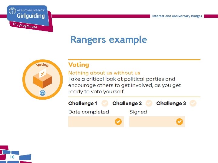 Interest and Anniversary badges Todays trainer 1 Insert