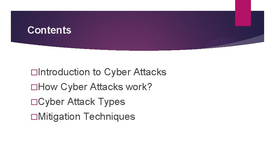 Emerging Cyber Attacks Mitigation Techniques REKHA R RESEARCHER