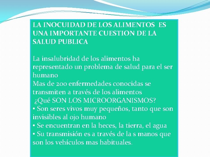 Manual sobre las cinco claves para la inocuidad