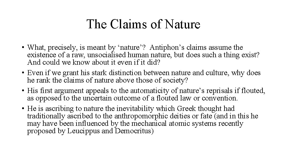 Antiphon on Disobeying the Law Philosophy Taster Day