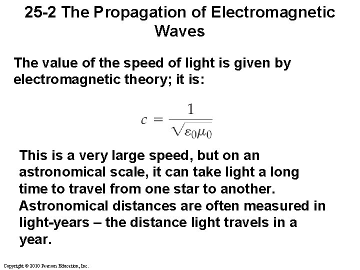 Lecture Outline Chapter 25 Physics 4 th Edition