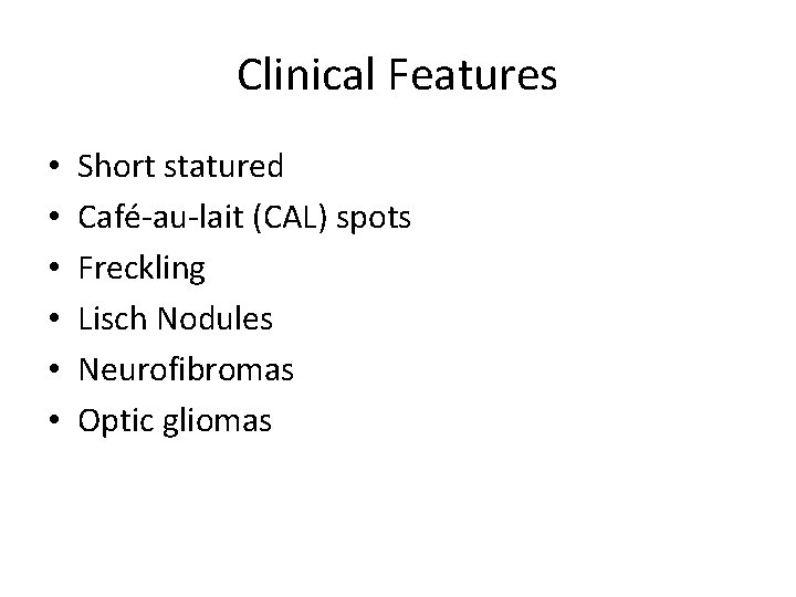 Neurofibromatosis Type 1 NF 1 Von Recklinghausen Disease
