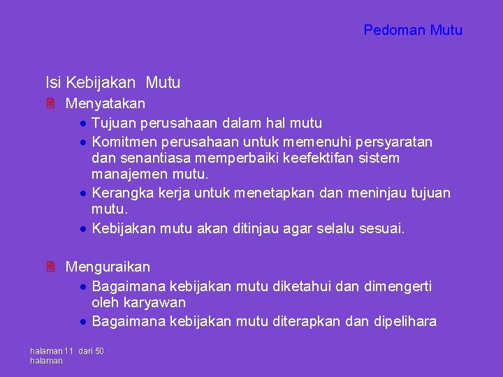 SISTEM MANAJEMEN MUTU bagi peningkatan Kualitas Perguruan Tinggi