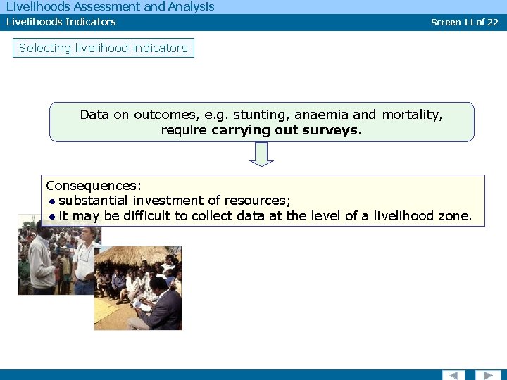 Livelihoods Assessment and Analysis Livelihoods Indicators Learning ...