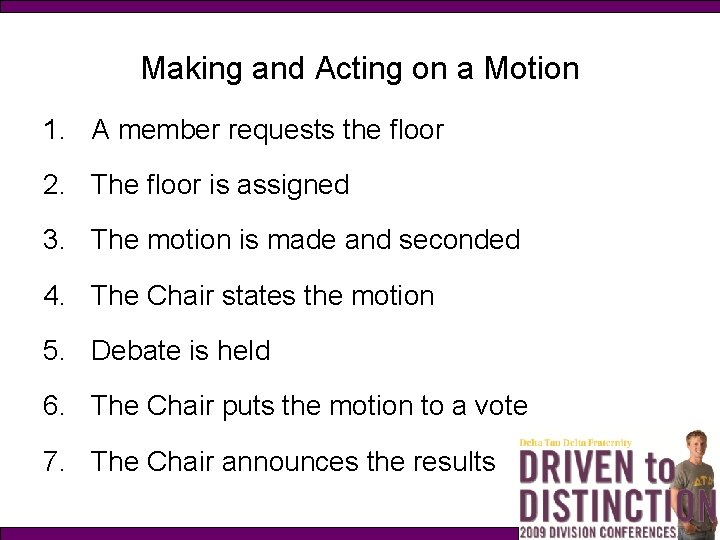 Roberts Rules Power Point Conducting an Effective Chapter