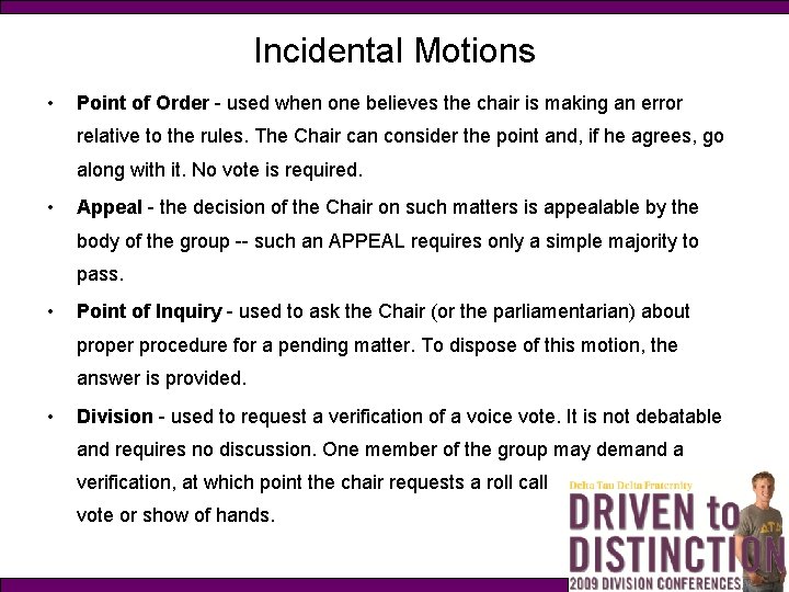 Roberts Rules Power Point Conducting an Effective Chapter