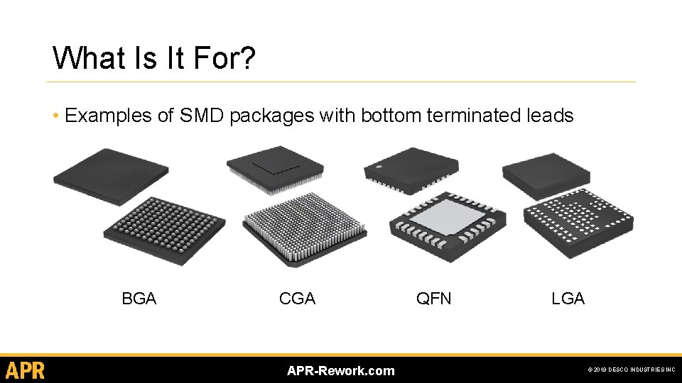 ADVANCED PACKAGE REWORK SCORPION REWORK SYSTEM PRODUCT OVERVIEW