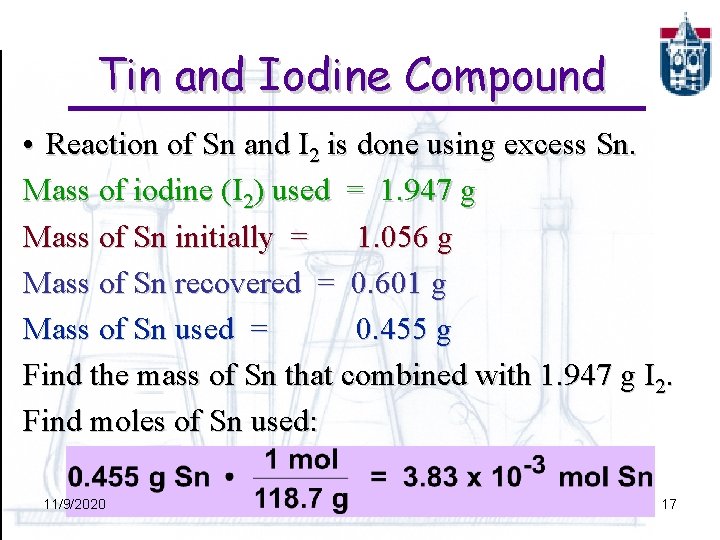Chapter 3 Topics Molecular Formulas Ionic Compounds Ions
