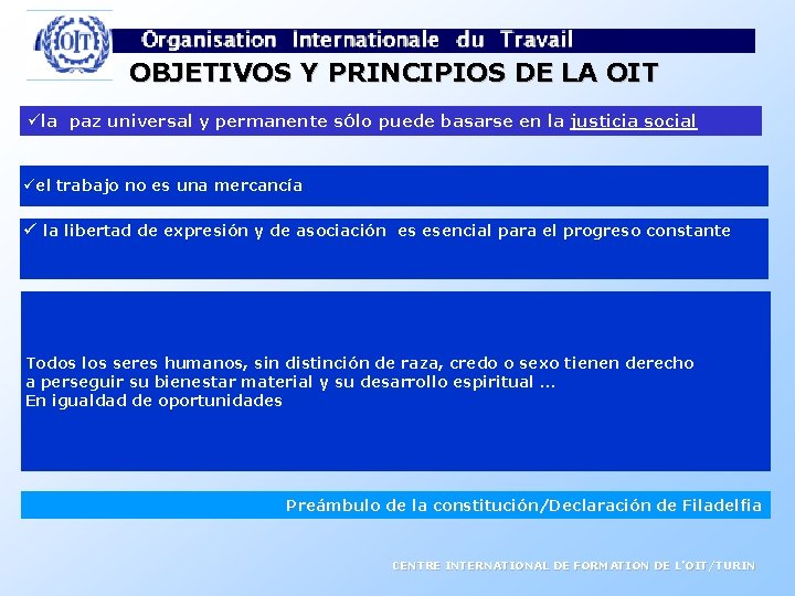 LA ORGANIZACIN INTERNACIONAL DEL TRABAJO Y LAS NORMAS