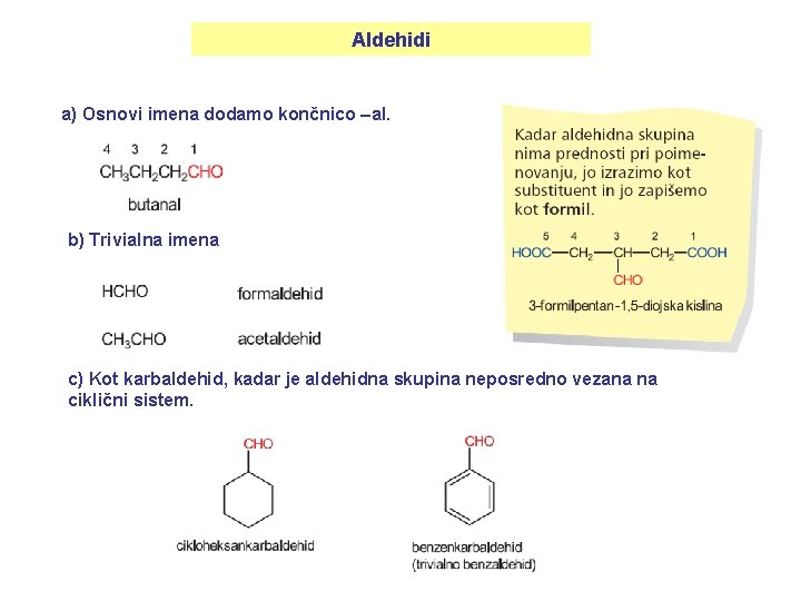 4 ORGANSKE KISIKOVE SPOJINE Vrste organskih kisikovih spojin