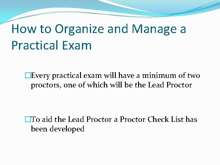 Practical Proctor Class Division of Fire Prevention Control