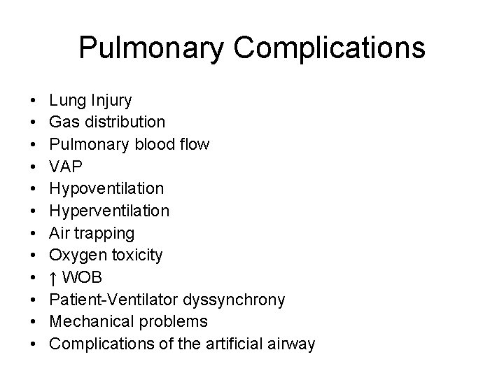 Effects of PPV on the Pulmonary System Chapter