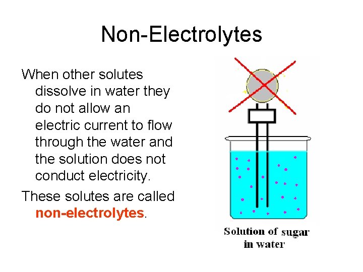 Types of Solutes Electrolytes and NonElectrolytes Solutes Solutes