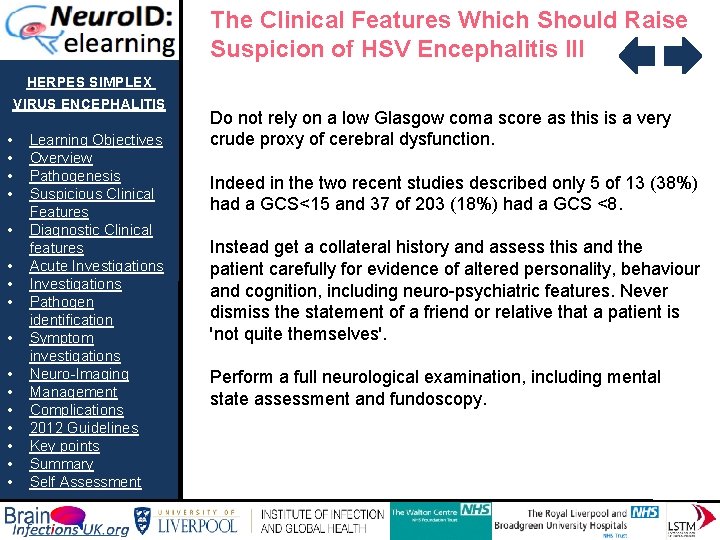 HERPES SIMPLEX VIRUS ENCEPHALITIS Learning Objectives Overview Pathogenesis