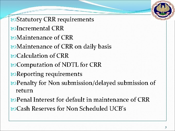 Accounting and Management in Cooperative Banks CRR SLR