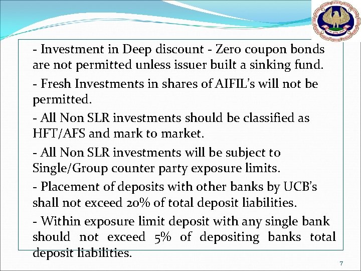 Accounting and Management in Cooperative Banks CRR SLR