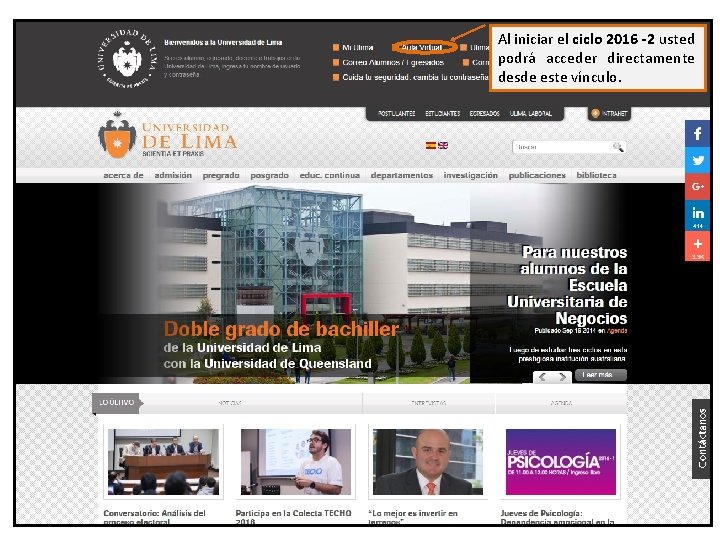 Bienvenidos a Blackboard ULima Primer mdulo de aprendizaje