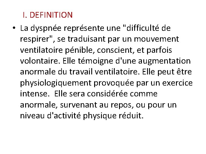 Conduite tenir devant une dyspne Dr Namoune HMRUC