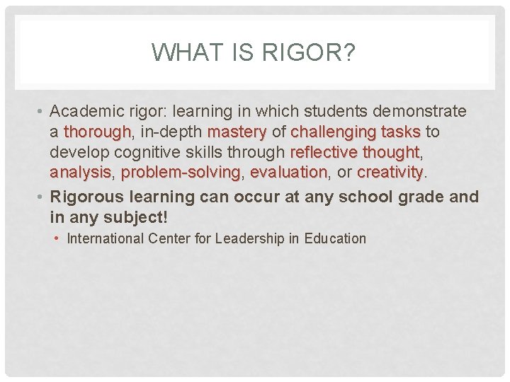 DEPTH OF KNOWLEDGE MELISSA THOMAS ASSESSMENT AND DATA