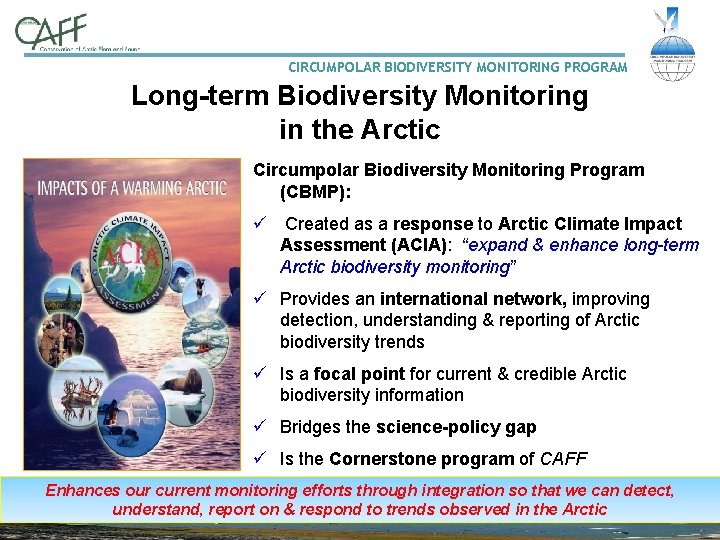 CIRCUMPOLAR BIODIVERSITY MONITORING PROGRAM Circumpolar Marine ...