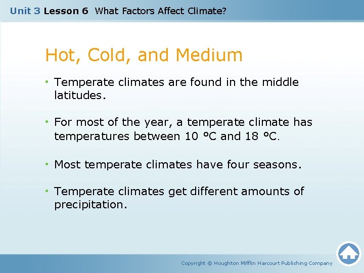 Unit 3 Lesson 6 What Factors Affect Climate