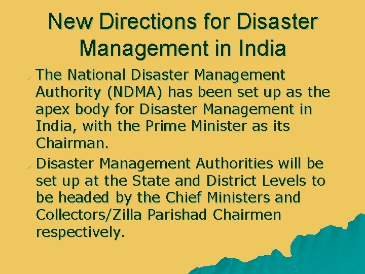 Disaster Management in India Past Present and Future