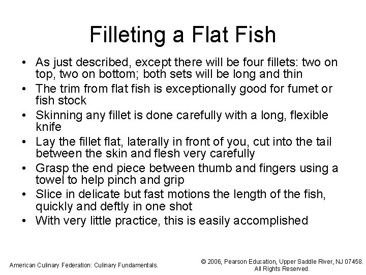 Unit 11 Fish and Shellfish Identification and Fabrication