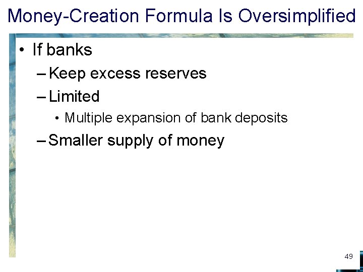Chapter 12 Money and the Banking System Money