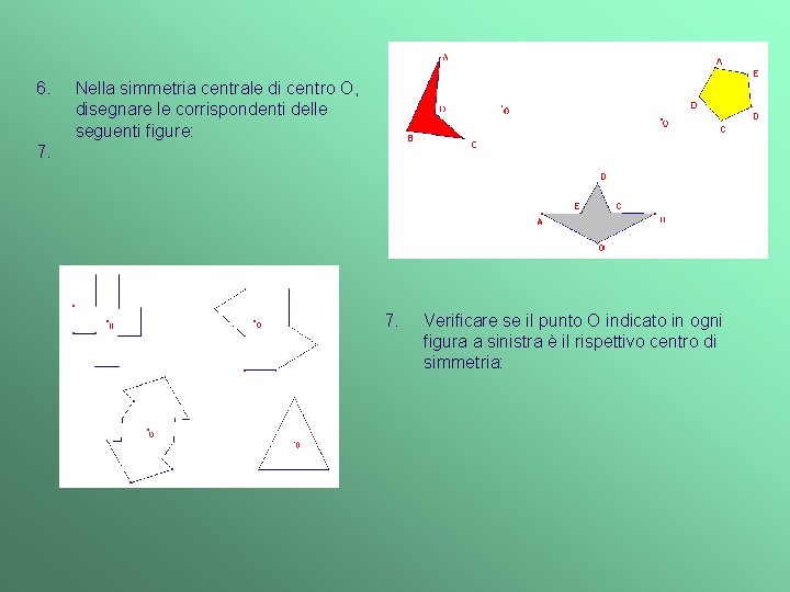 La simmetria in Matematica Obiettivi Conoscere il significato