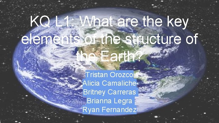 KQ L 1 What are the key elements