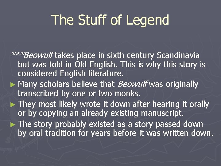 Beowulf A Look at Epic Poetry About Beowulf