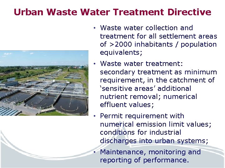 Waste water management situation in the Danube region