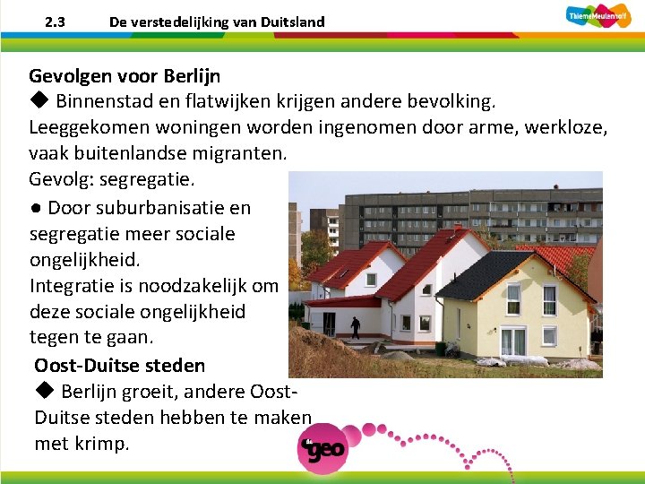 Bevolking en ruimte Hoofdstuk 2 Bevolking en ruimte