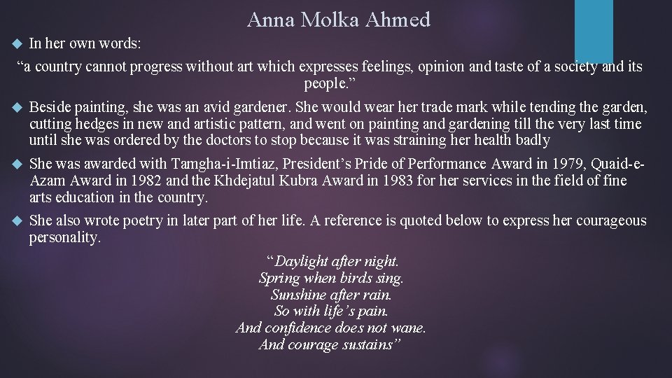 ANNA MOLKA AHMED 1917 1994 Art in Pakistan