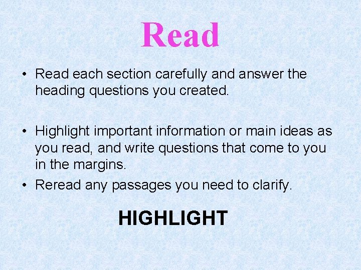 SQ 4 R Survey Question Read Recite Review