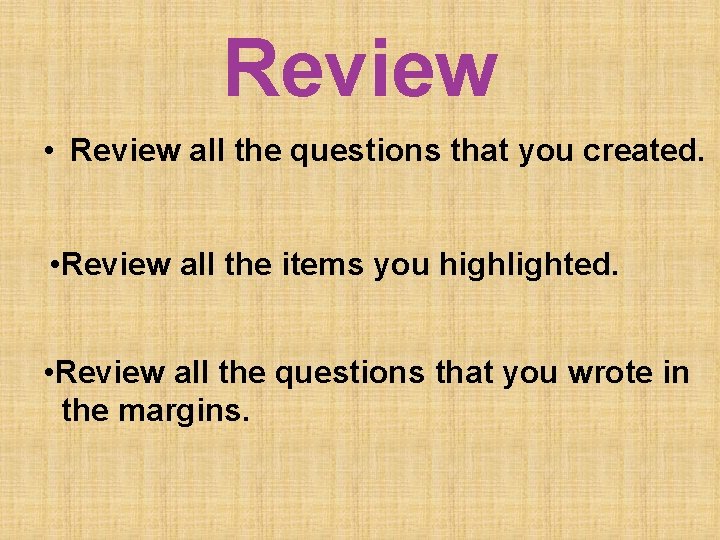 SQ 4 R Survey Question Read Recite Review