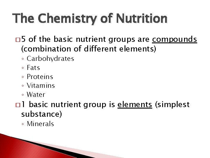 Chapter 3 How Nutrients Become You The Basics