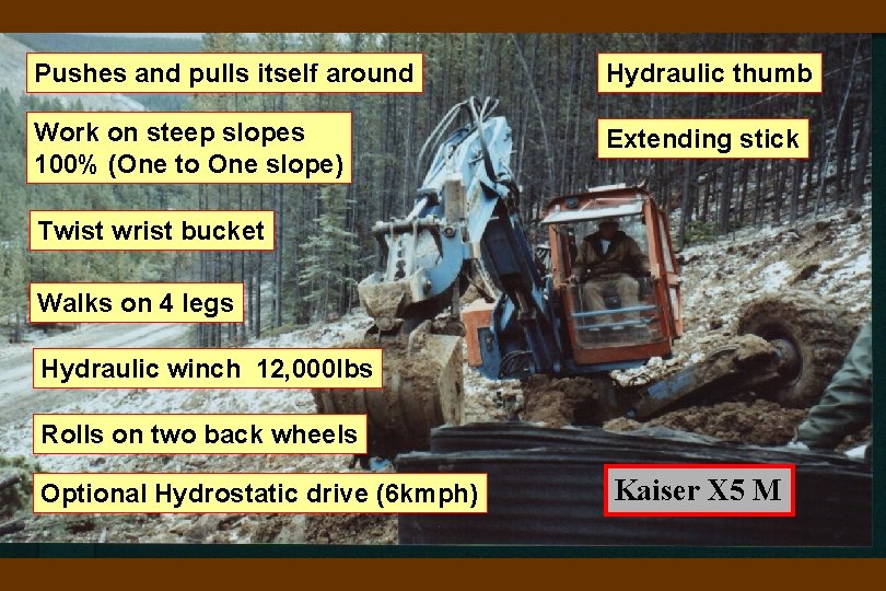 Stabilizing Slides Using a Spider Excavator Eric L