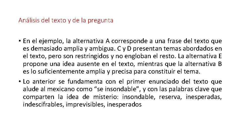 Estrategias de comprensin lectora Leg4 EMTPSUIdentificar el tema