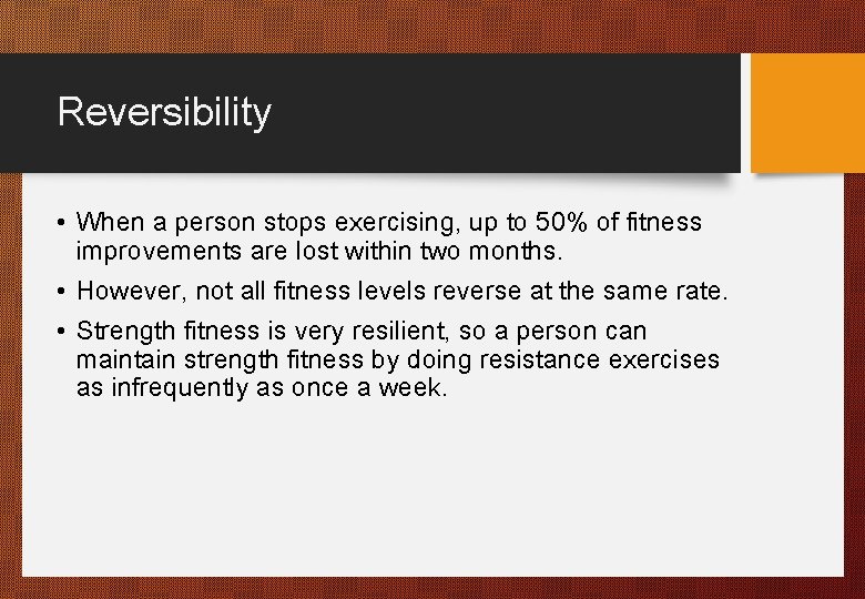 Chapter 6 Principles Of Physical Activity Training Adaptation