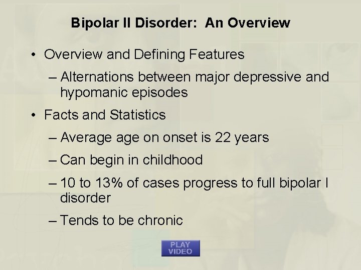 Chapter 6 Mood Disorders and Suicide An Overview