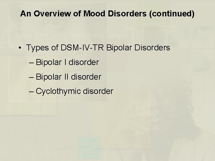 Chapter 6 Mood Disorders and Suicide An Overview