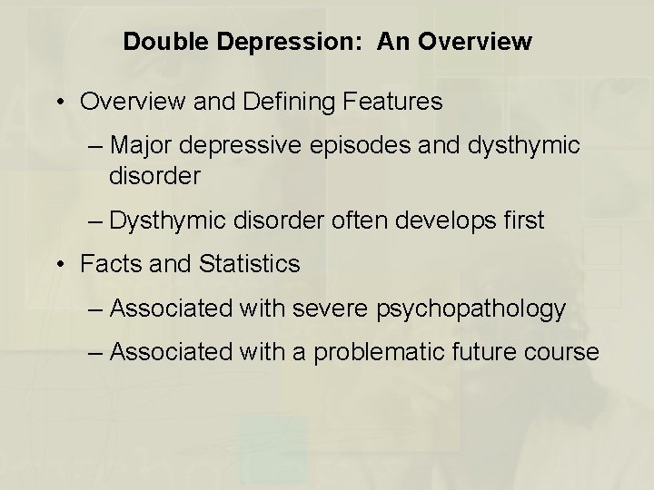 Chapter 6 Mood Disorders and Suicide An Overview