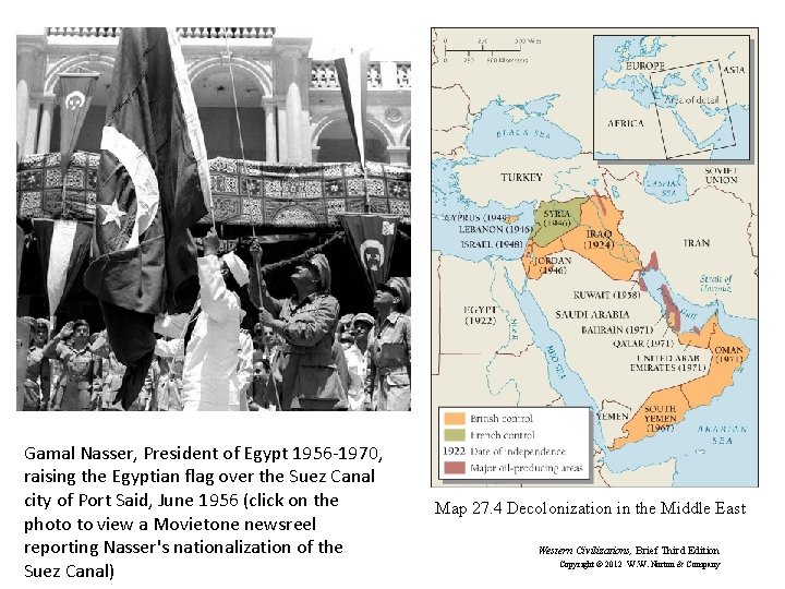 The Postcolonial World Gamal Nasser President of Egypt